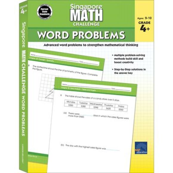 Singapore Math | Other | Singapore Math Challenge Word Problems Grades ...